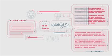 Scientific Research Data Processing Interface Stock Vector Illustration Of Mars Landscape