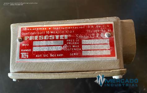 Interruptor De Presión 1500 Psi Modelo 2n K5 Marca Presostei Sor Mercado Industrial