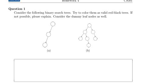 Solved Question 1consider The Following Binary Search Trees