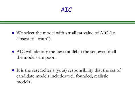 ppt day 6 model selection and multimodel inference powerpoint