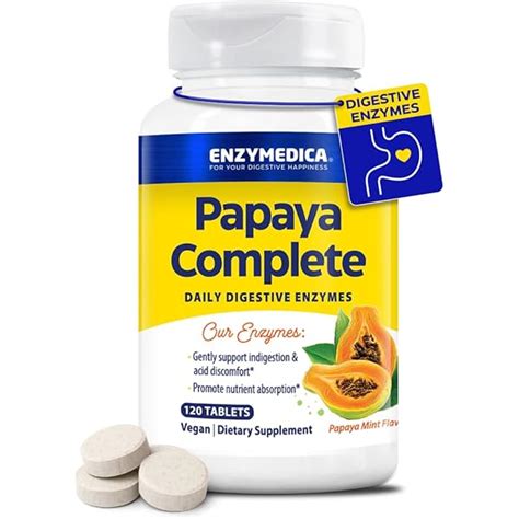Natural Papain Supplements Caricol Papaya Digestive Enzymes 20
