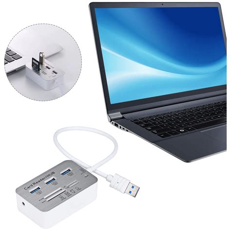 CheAAlet USB 3 0 High Speed Memory Card Reader For PC And Laptops Multifunctional USB 3 0 Hub