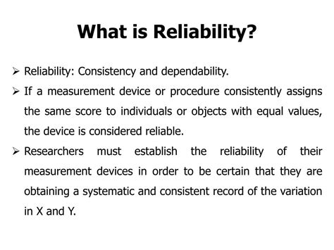 Ppt Reliability And Validity Powerpoint Presentation Free Download