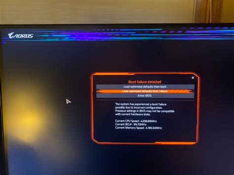 Gigabyte BIOS Issue BOOT FAILURE DETECTED R Gigabyte