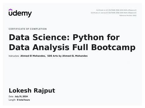 Completed Data Science Python For Data Analysis Lokesh Rajput Posted