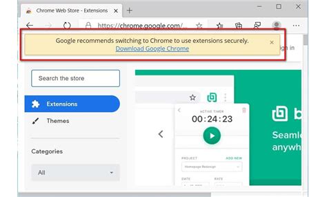 Google Warns Users Against Installing Chrome Extensions On Edge Browser