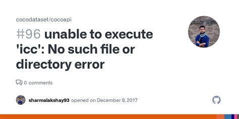 Unable To Execute Icc No Such File Or Directory Error · Issue 96