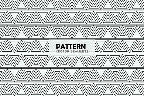 Triangle Subtle Lines Geometric Shape Seamless Vector Repeating Pattern