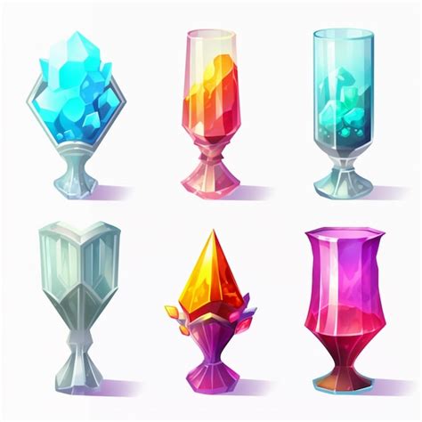 Premium Ai Image A Collection Of Different Colored Glasses With Different Colors