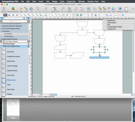 how to create a flow chart in conceptdraw free trial for mac and pc
