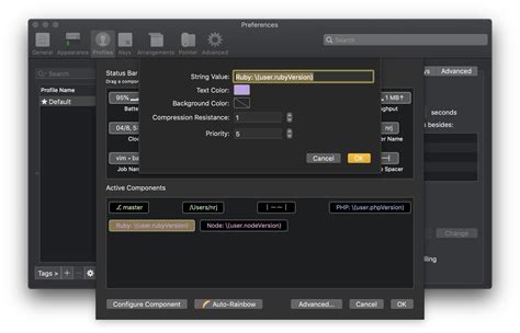 New In Iterm2 33 Show The Current Php Version In The Status Bar Rphp