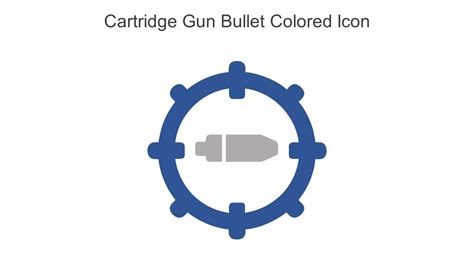 Cartridge Gun Bullet Colored Icon In Powerpoint Pptx Png And Editable Eps Format PPT Template