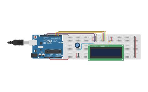 Circuit Design Controlando Um Display Lcd Tinkercad