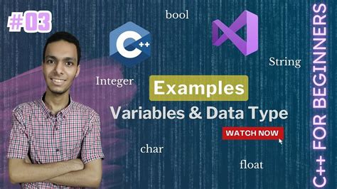 تطبيقات على المتغيرات وانواع البيانات Variables And Data Types Youtube
