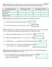 Calculating Binomial Experiment Results Hits Misses Course Hero