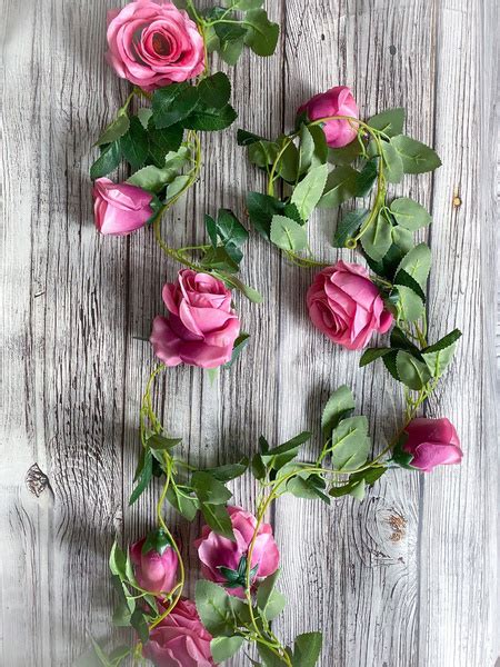 Купить Искусственная лиана с розами Лиана с розами для декора дома сада 2 20см по выгодной