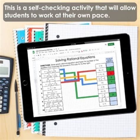 Solving Rational Equations Self Checking Digital Activity By Newtons