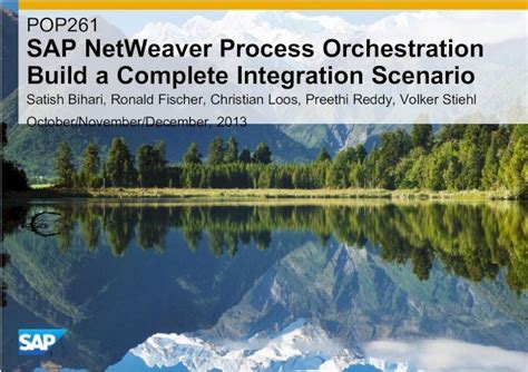 Pdf Sap Netweaver Process Orchestration Build A Complete Integration