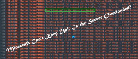 Minecraft Cant Keep Up Is The Server Overloaded Fix