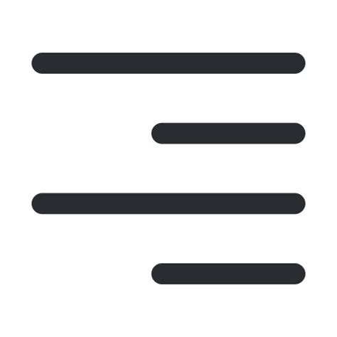 textalign right user interface and gesture icons