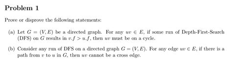 Solved Prove Or Disprove The Following Statements A Let Chegg