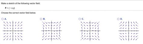 Solved Make A Sketch Of The Following Vector Field F Chegg
