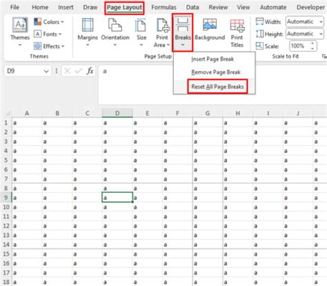 8 Ways To Insert Page Break In Microsoft Excel How To Excel