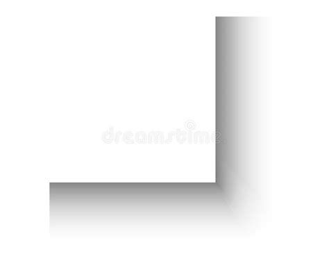 Shadow Effect From Square Paper Page Poster Banner Or Packaging Box