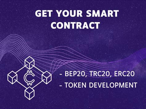 smart contract erc20 bep20 trc20 custom token upwork
