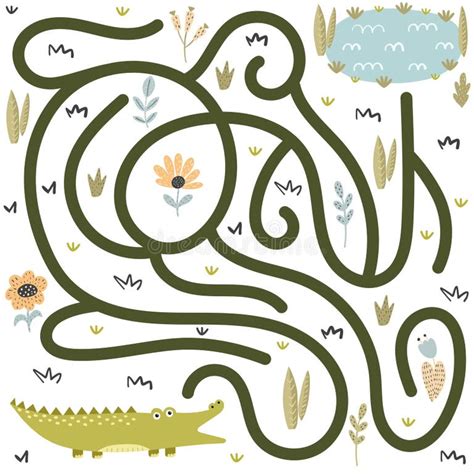 Find Path Game River Stock Illustrations 28 Find Path Game River