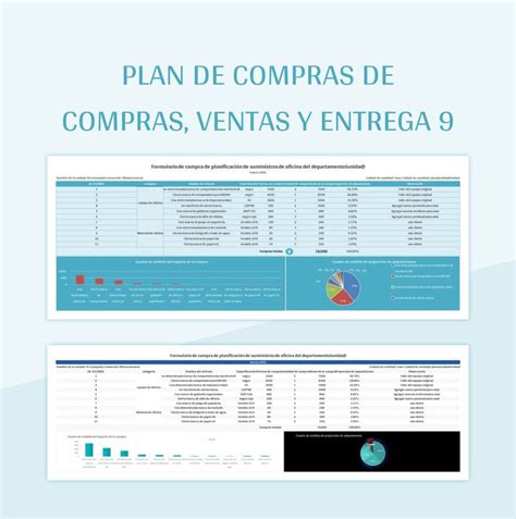 Plantilla De Excel Plan De Compras De Compras Ventas Y Entrega 9 Y