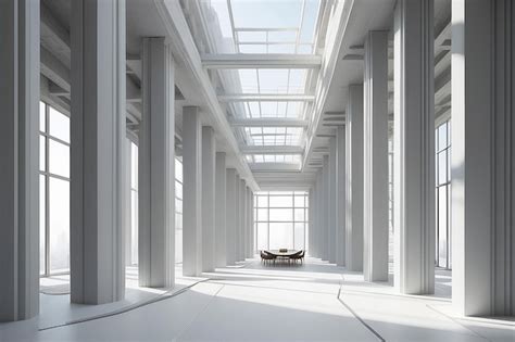 Premium Photo Conceptual Architecture Column Between Space For Defined Function Of Space