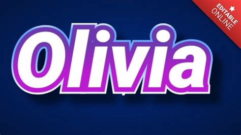 Olivia Text Effect Generator