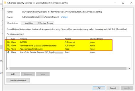 Ntfs Permission For App Fabric Windows Service Seems To Have No Effect Microsoft Qanda