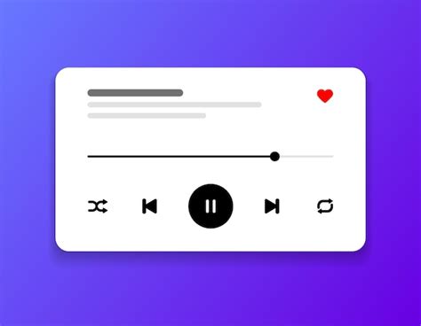 Premium Vector Mobile Application Interface Music Player Sound App Ui Gui Template Responsive
