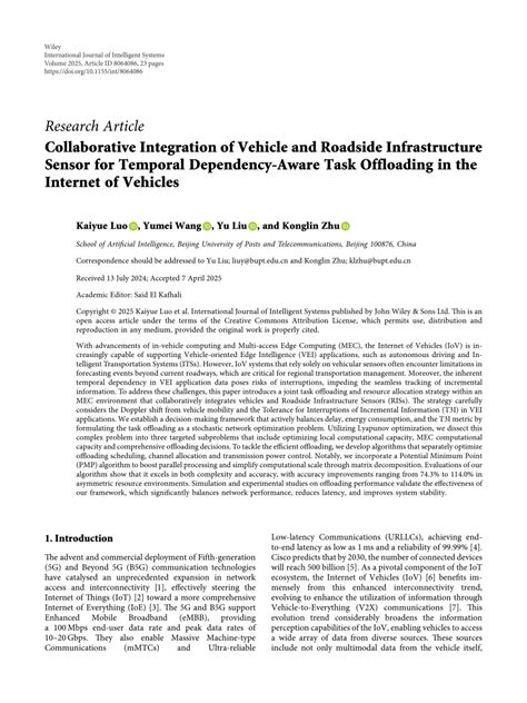 Pdf Collaborative Integration Of Vehicle And Roadside Infrastructure