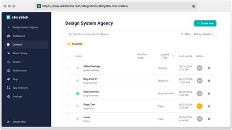 KickstartDS CMS Starter For Storyblok Netlify Integrations