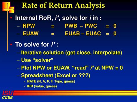 PPT CE 203 Rate Of Return Analysis EEA Chapter 7 PowerPoint Presentation ID 1364338