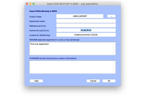 4 Exporting To Bids Eeglab Wiki