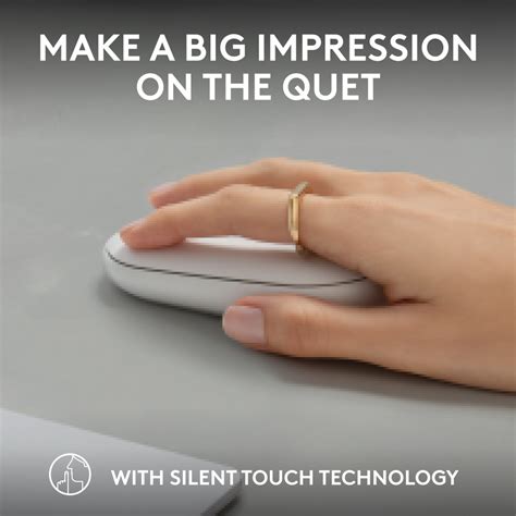 Logitech Pebble Mouse 2 M350s Slim And Portable Silent Clicking