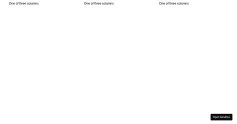 React Bootstrap Grid Example Forked Codesandbox