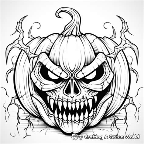 Jack O Lantern Coloring Pages Free And Printable