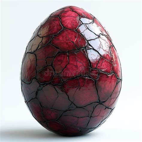Ancient Red Dragon Egg Cracking Stock Illustration Illustration Of