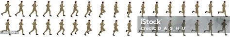 비즈니스 남자 실행 사이클 애니메이션 스프라이트 시트 달리기에 대한 스톡 벡터 아트 및 기타 이미지 달리기 사람들 연속성 Istock