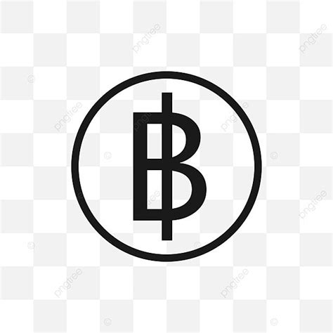 Thailandbaht Icon Vector Illustrationflat Design Silver Vector Financial Vector Silver Vector