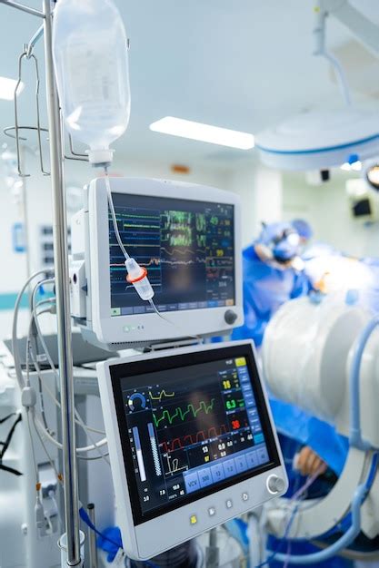 Premium Photo Innovative Operating Interface Healthcare Surgery Monitoring System