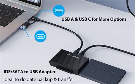 Yinnceen Usb C To Ide Sata Hard Drive Reader Upgraded Reader Ultra Recovery