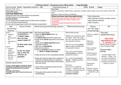 Recognise When Two Simple Fractions Are Equivalent Teaching Resources
