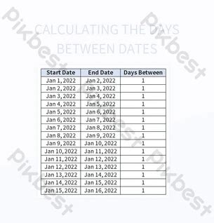 Efficient Method To Calculate Months Between Two Dates Excel Template