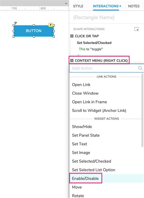 interactive button tutorial · axure docs